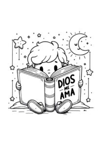 🎨 Dibujos de Diós me ama para colorear >> ¡Dale Color Ahora!