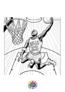 🎨 Dibujos de Michael Jordan para colorear >> ¡Dale Color Ahora!
