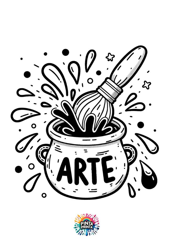 🎨 Dibujos de Portada de Arte para colorear >> ¡Dale Color Ahora!