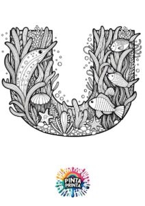 🎨 Dibujos de letra U para colorear >> ¡Dale Color Ahora!