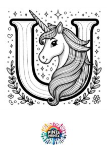 🎨 Dibujos de letra U para colorear >> ¡Dale Color Ahora!
